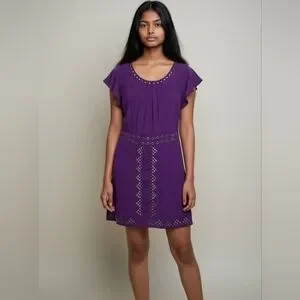 Hale Bob | Dresses | Hale Bob Studded Silk Cocktail Dress | Poshmark